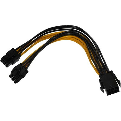 Cable adapter PSU VGA 6pin to 2x6pin