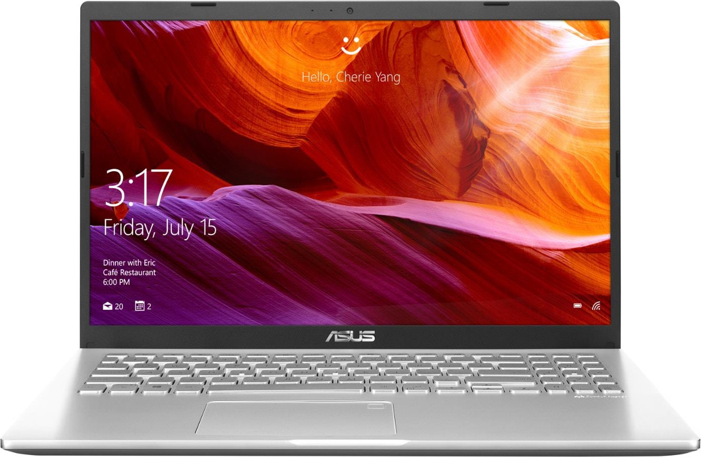 Лаптоп ASUS M509DA-WB715 - 15.6" FHD, AMD Ryzen 7 3700U, Transparent Silver