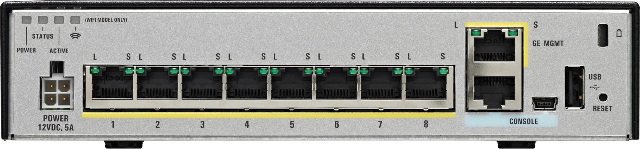Cisco ASA 5506-X with FirePOWER services, 8GE Data, 1GE Mgmt, AC, 3DES/AES