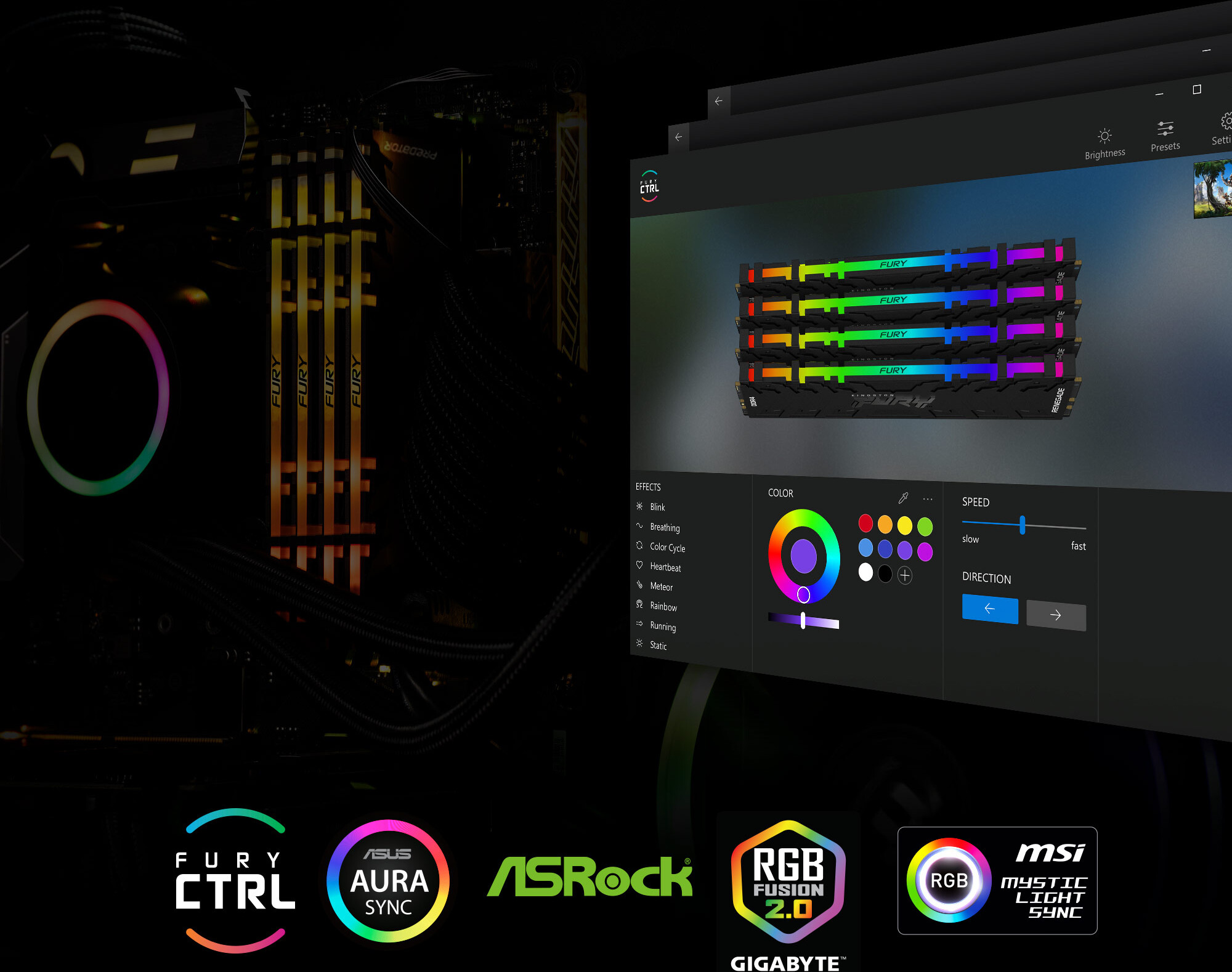 RAM Kingston FURY Renegade RGB 32GB DDR4-3000