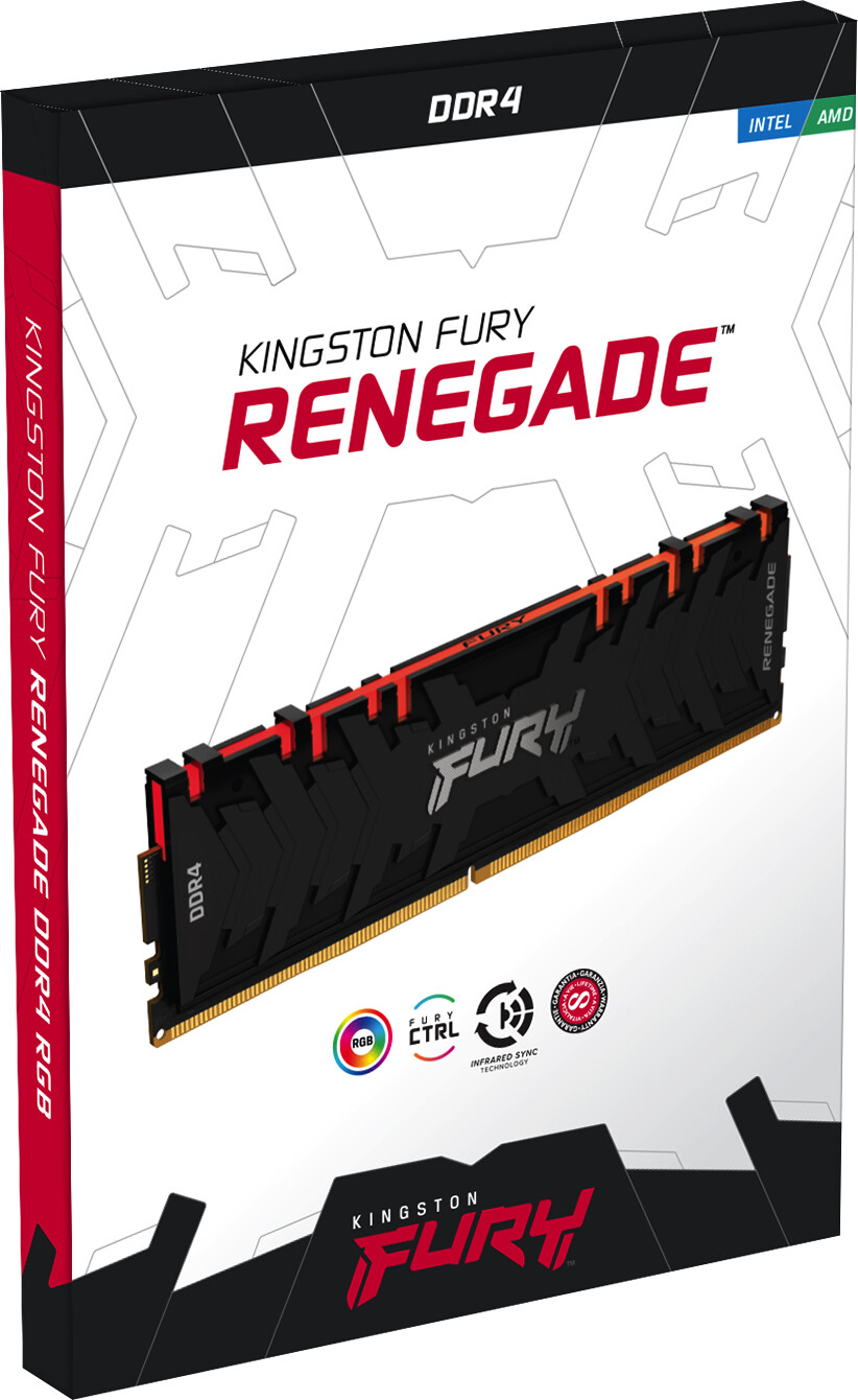 RAM Kingston FURY Renegade RGB 8GB DDR4-3200 - KF432C16RBA/8