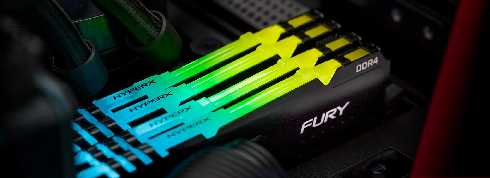 RAM Kingston HyperX FURY RGB 64GB (4x16GB) DDR4-3600