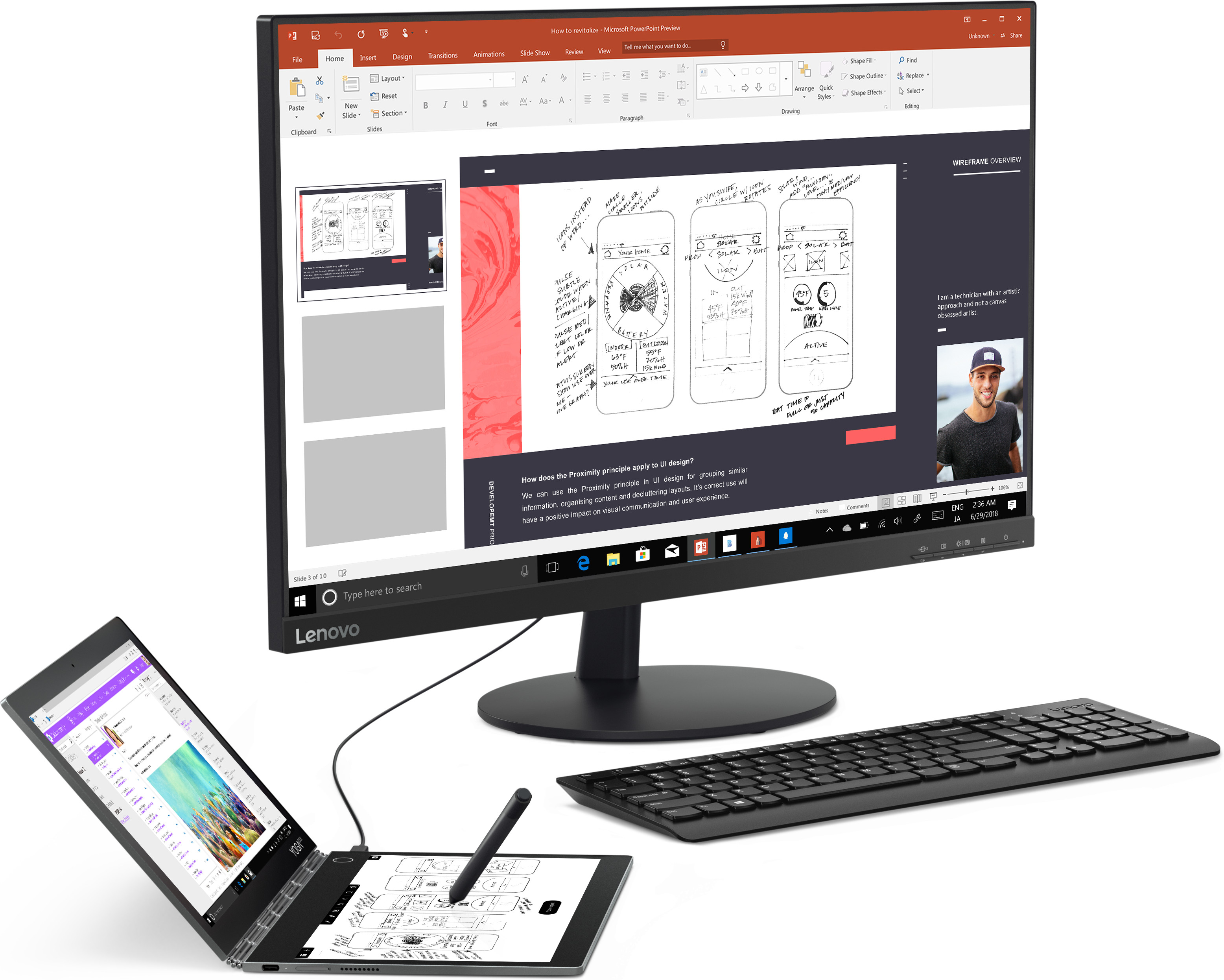 Монитор Lenovo L27m-28 - 27" FHD IPS - 65E6KAC1EU