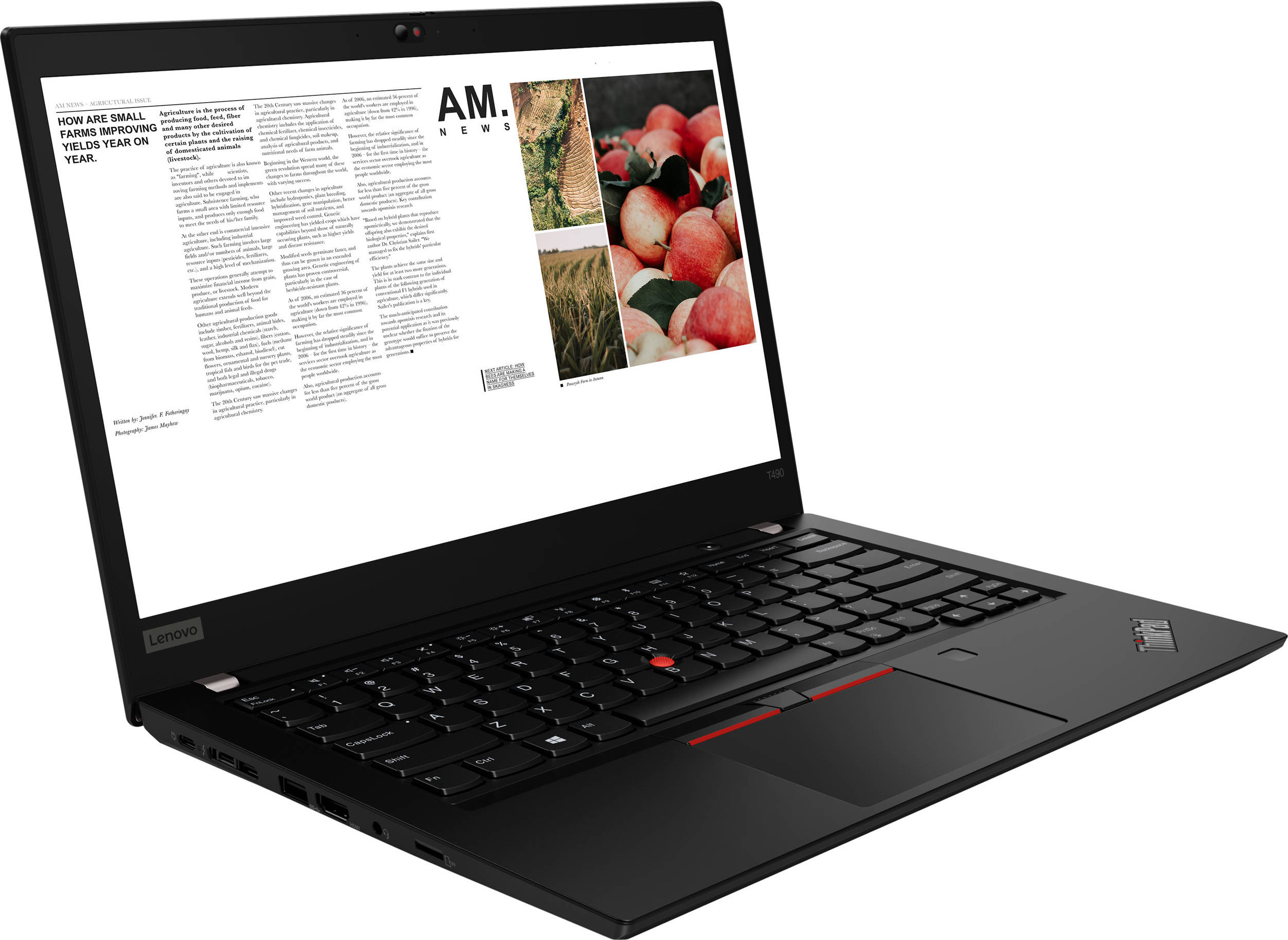 Лаптоп Lenovo ThinkPad T495 - 14" FHD IPS, AMD Ryzen 7 PRO 3700U ...