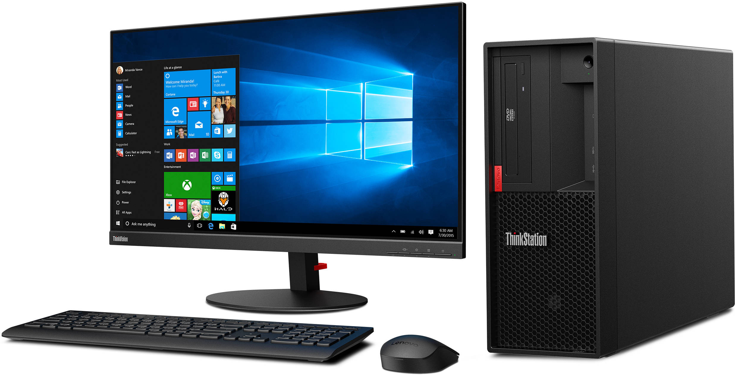 Компютър Lenovo ThinkStation P330 Tower Gen 2 - Intel Core i7-9700 ...