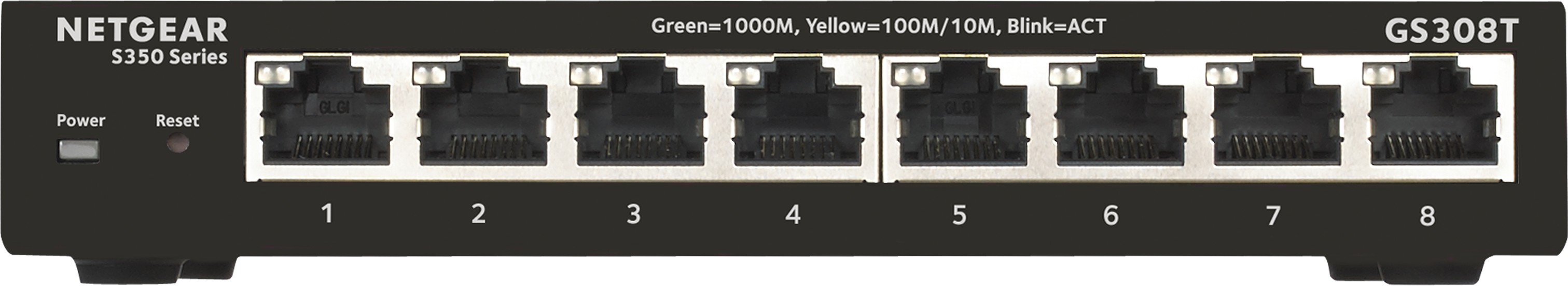 Суич Netgear GS308T 8-Port Gigabit Ethernet Smart Managed Pro Switch ...