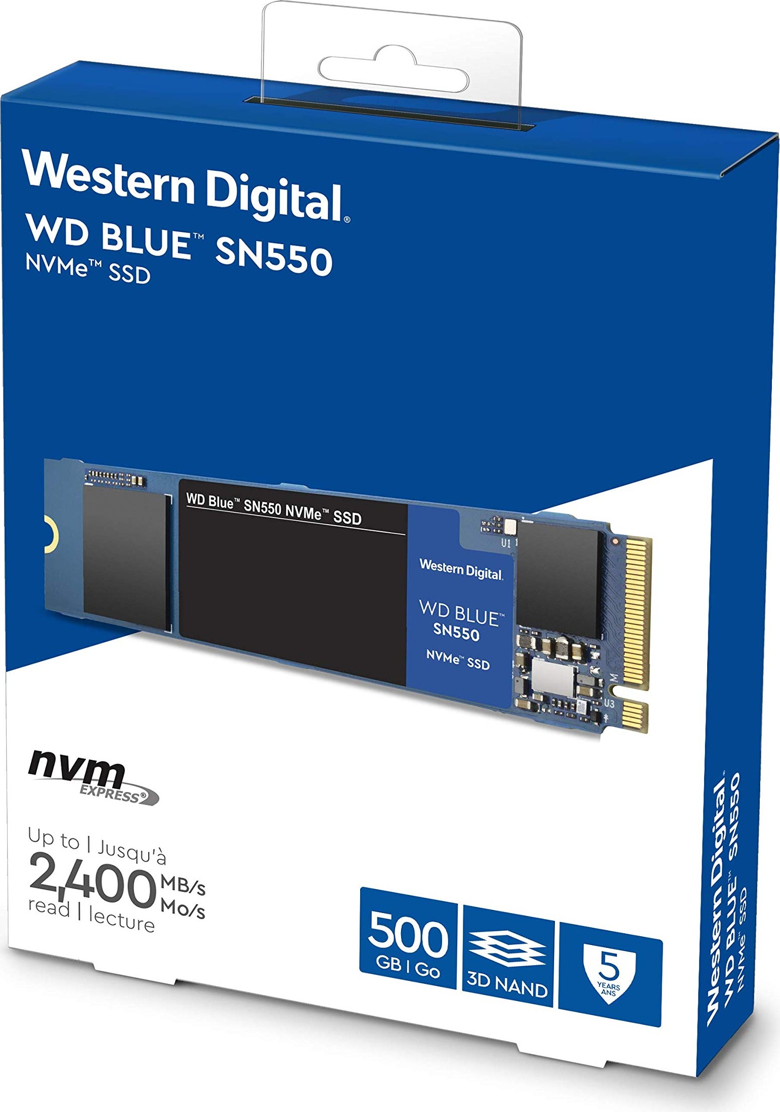 SSD WD Blue SN550 500GB NVMe - WDS500G2B0C