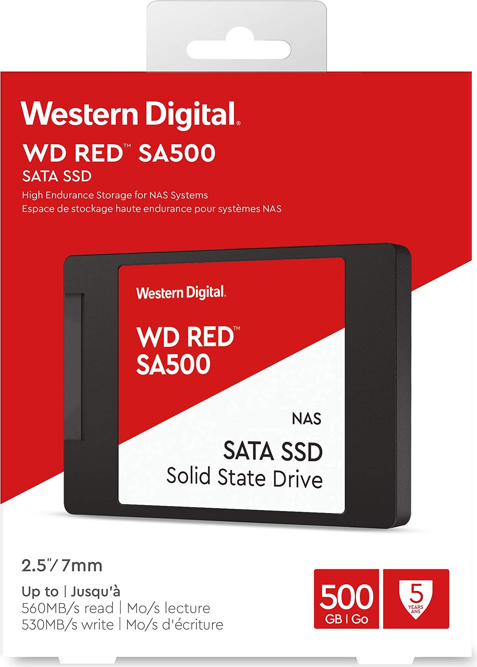 SSD WD RED SA500 NAS SATA 500GB - WDS500G1R0A