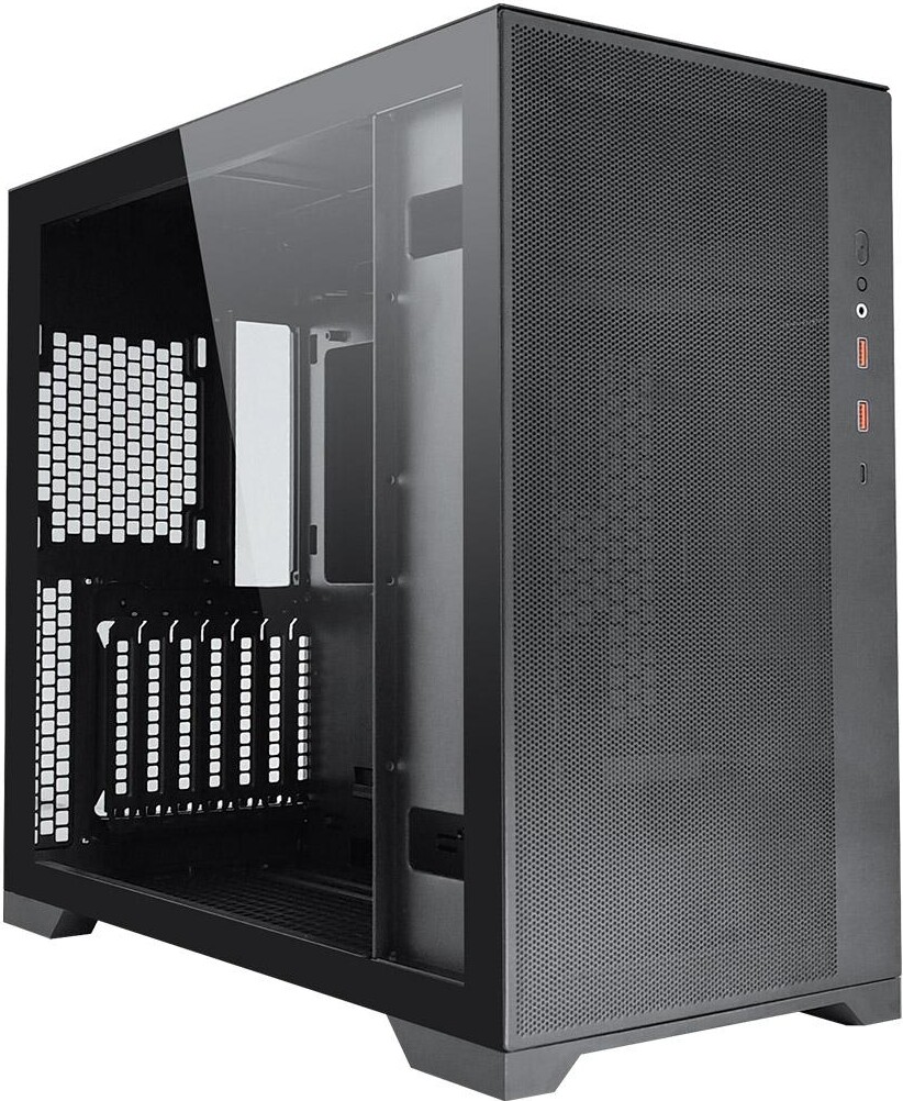 Кутия FSP CMT580B Mesh TG E-ATX Mid Tower, Черна - FORT-CASE-CMT580