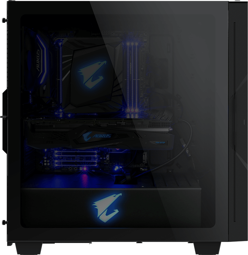 Кутия Gigabyte Aorus AC300G RGB Fusion 2.0 Mid Tower