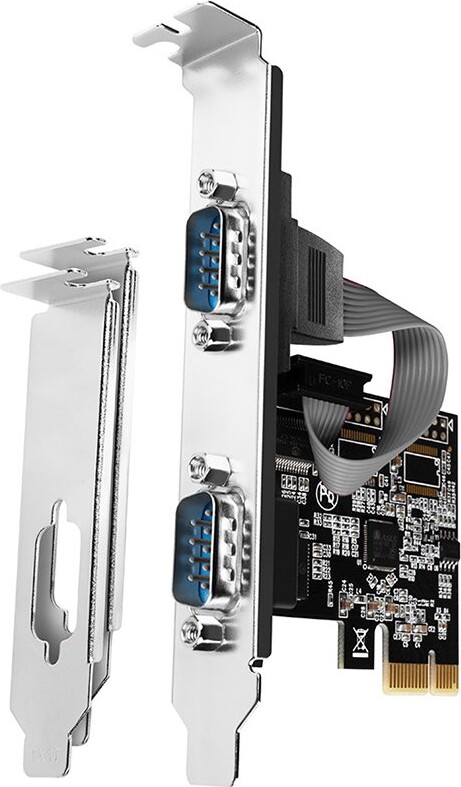 PCI-Express card with two 250 kbps serial ports. ASIX AX99100. Standard ...